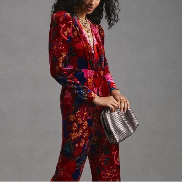 FARM Rio | Pants & Jumpsuits | Anthropologie X Farm Rio Snake Jumpsuit ...